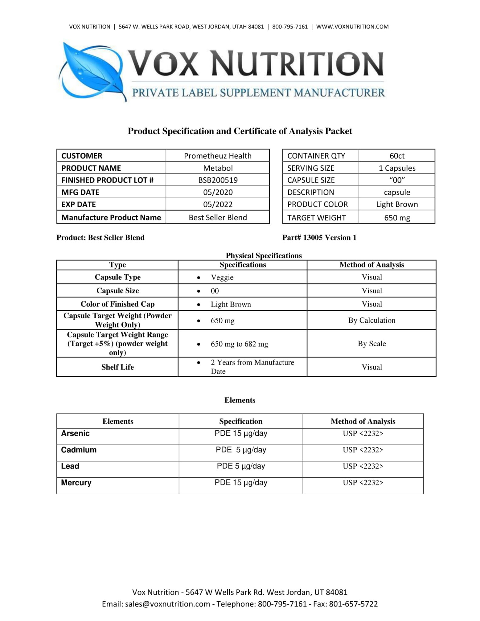 Metabol Capsules | #1 Best Metabolism Supplement | Prometheuz Health